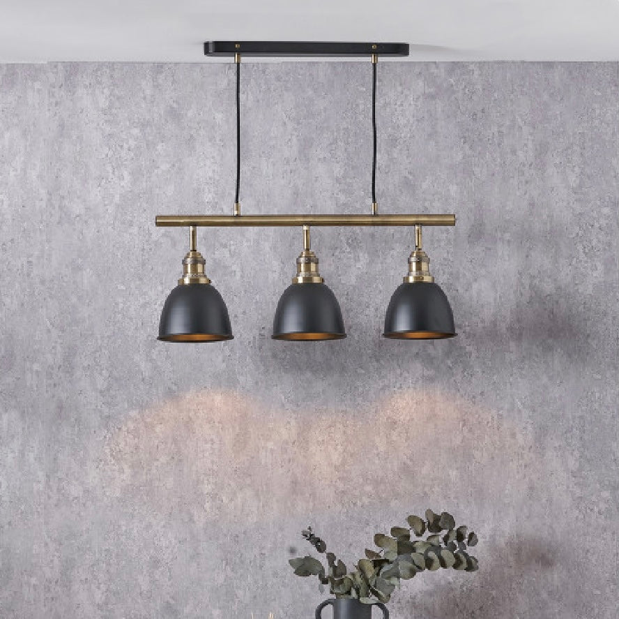 Metal Black And Gold Triple Task Pendant Light – Make Your House A Home