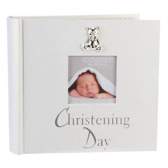 Christening Day Photo Frame With Silver Teddy – Make Your House A Home
